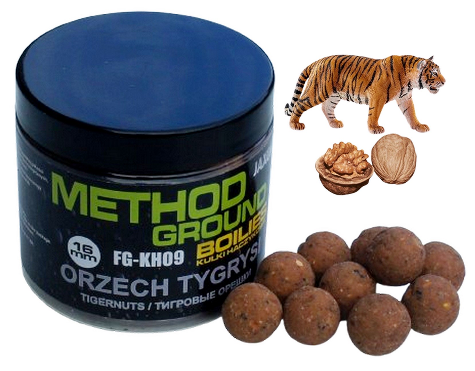 KULKI ORZECH TYGRYSI PROTEINOWE HACZYKOWE METHOD GROUND 16 MMNA KARPIE - 10221583183 - Allegro