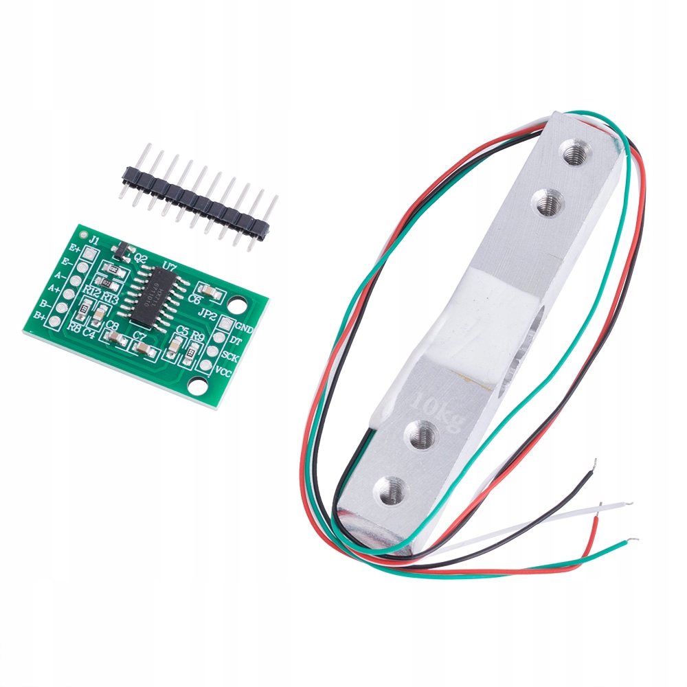 TENZOMETRICKÝ MODUL 10 KG + MODUL ADC HX711 za 95.00CZK - Allegro
