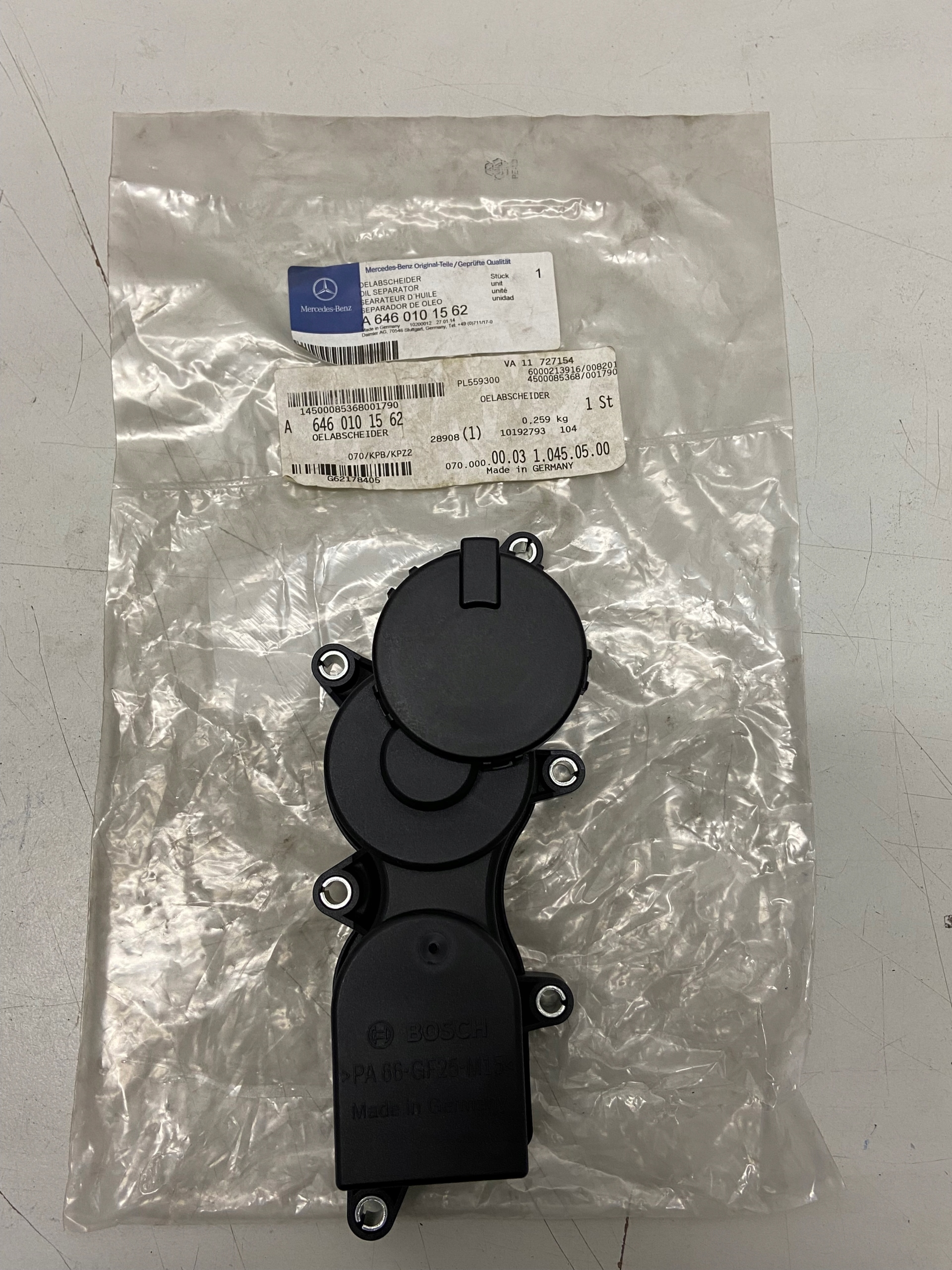 ODMA SEPARATOR OLEJU MERCEDES OM646 A6460101562 A6460101562 za 380 zł z ...