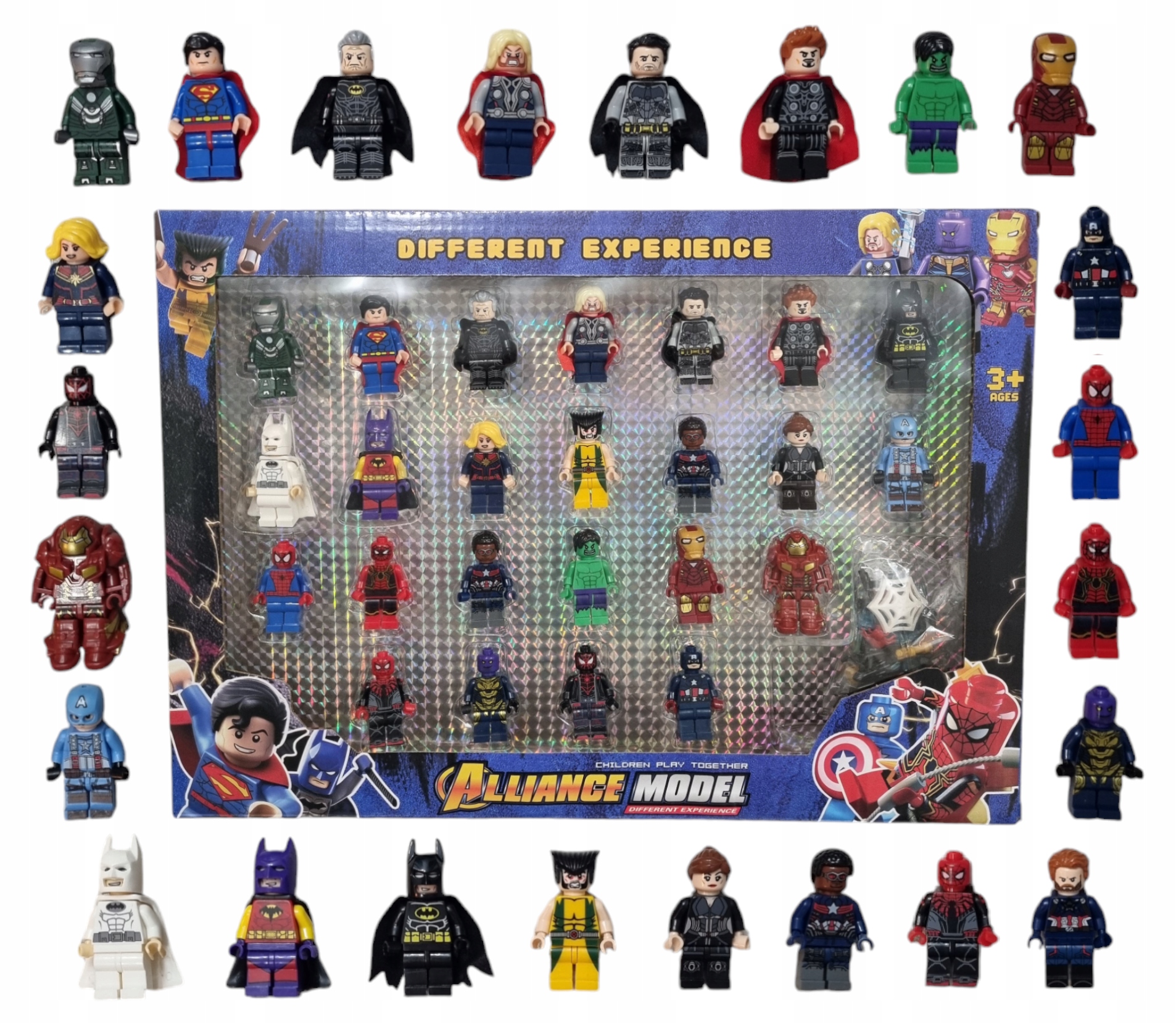 24 FIGUREK LIDÉ STAVEBNICE SUPERHRDINOVÉ AVENGERS HULK IRON MAN ...