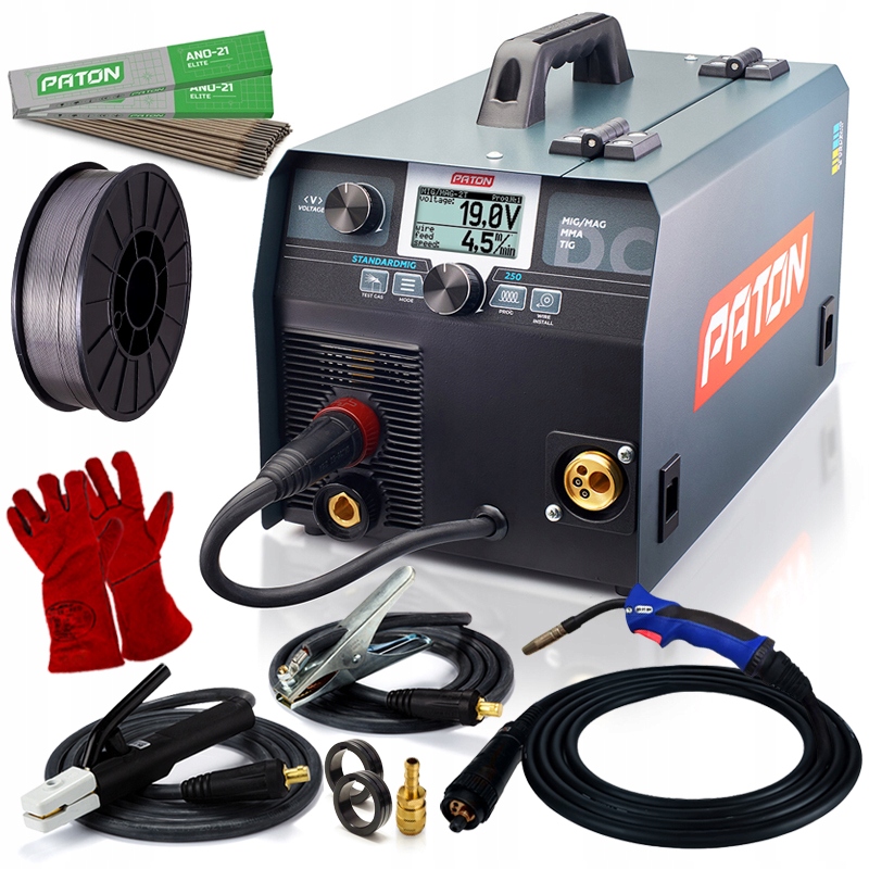 Zvárací invertor MIG/MAG PATON StandardMIG 250A MIG MAG MMA TIG LIFT DC ...