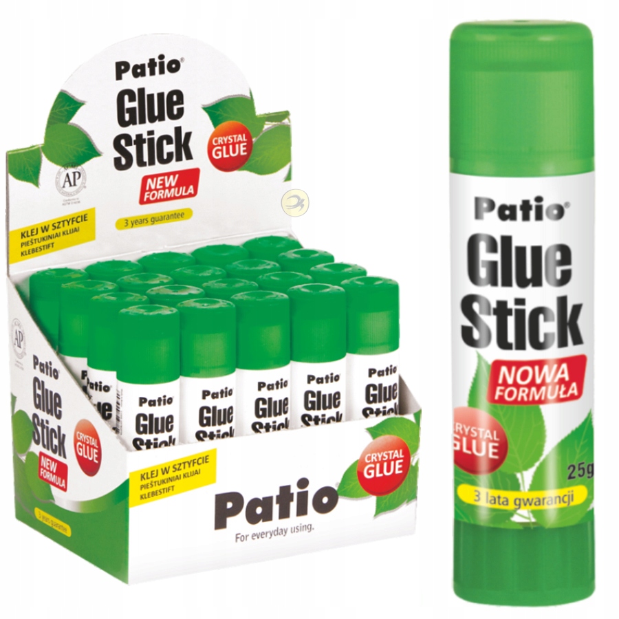 Klej w sztyfcie przezroczysty patio glue stick 25g 15170779333 - Allegro.pl