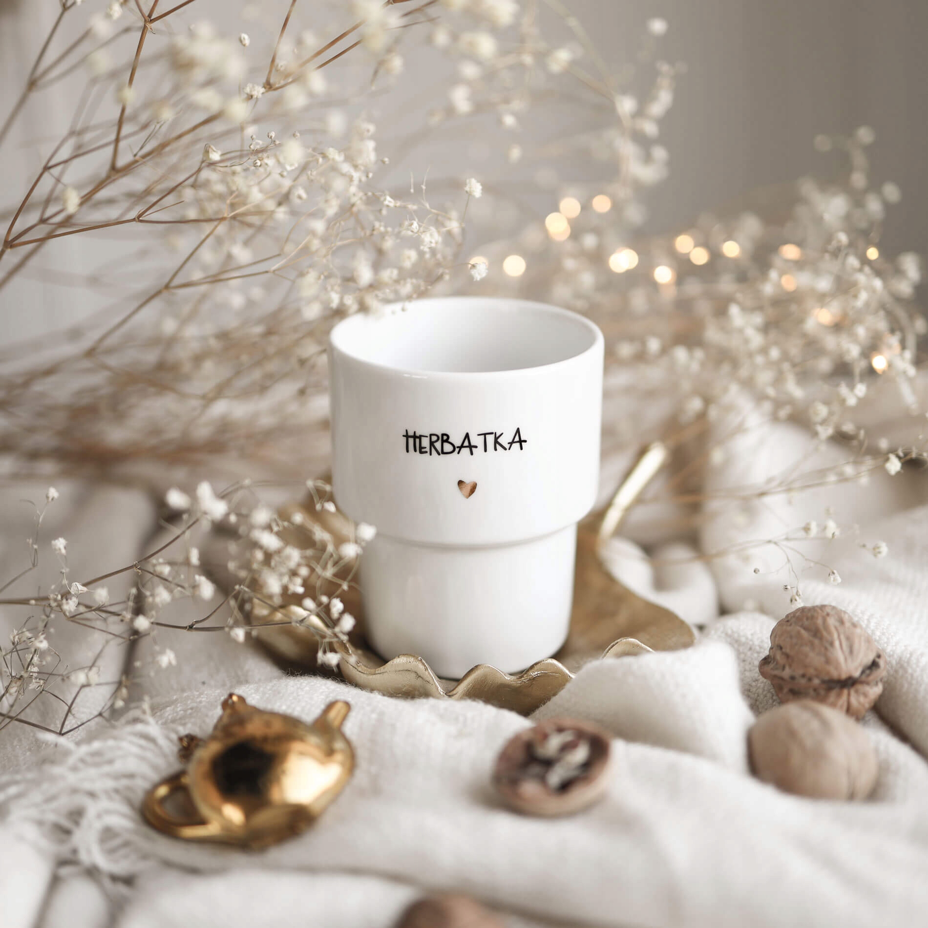 Kubek 300 ml bez ucha - Herbatka Złote Serce - Nadzwyczajnie | Sklep EMPIK.COM