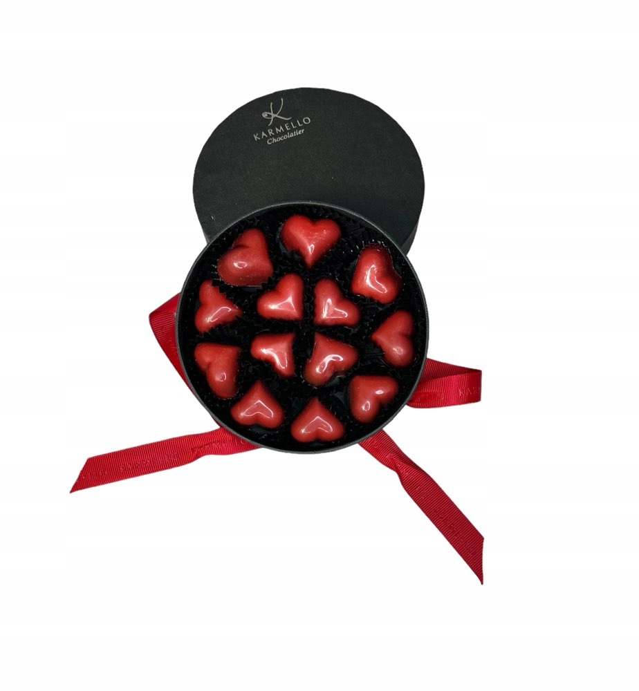 KARMELLO MLECZNE CZEKOLADKI SERDUSZKA KARMEL 95 G + ŚWIECA PŁYWAJĄCA SERCE 14549775951 - Allegro.pl