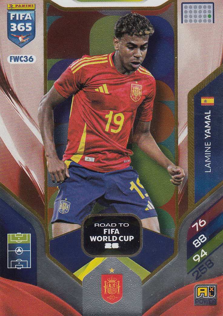 Karta Kolekcjonerska PANINI FIFA 365 2026 Power Lamine Yamal FWC 36 ...