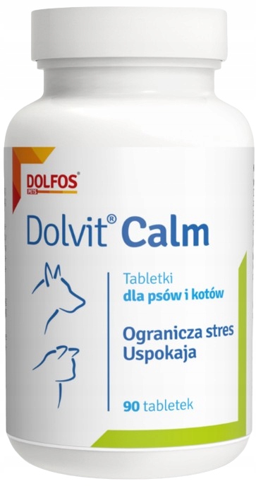 Dolvit Calm ogranicza stres USPOKAJA DLA PSA I KOTA 90 tab. (5903772195026) • Cena, Opinie ...