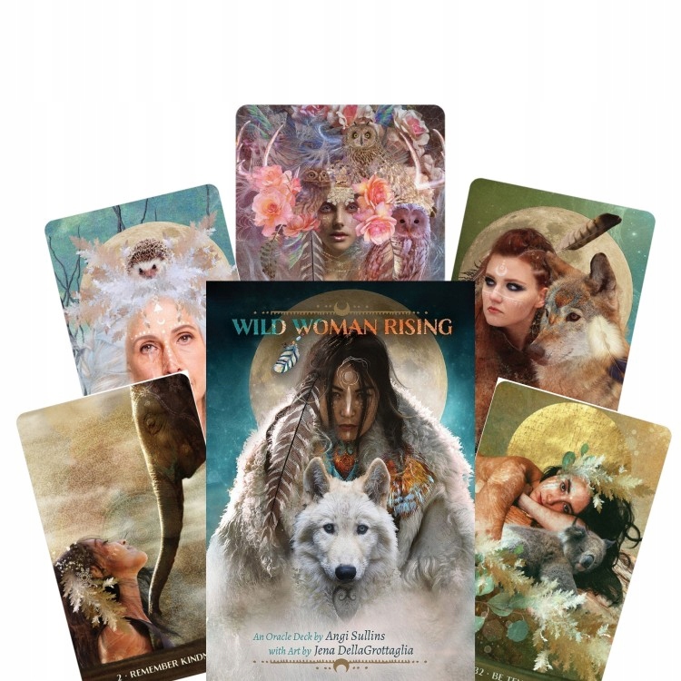 Karty tarota U.S. Games Systems Wild Woman Rising Oracle 44 karty ...