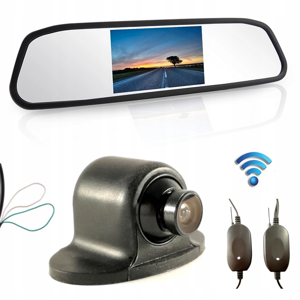 MONITOR Lusterko KAMERA Bezprzewodowa PRZÓD / TYŁ 6916453544876 za 219 ...