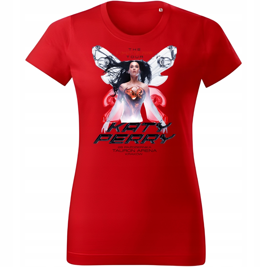 Női póló Katy Perry The Lifetimes Tour koncertre Krakkó 2025 za 4425 ...