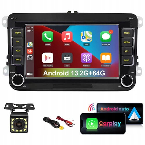 ANDROID GPS RÁDIO VW PASSAT B6 B7 GOLF 5 V 6 VI Seat SKODA VOLKSWAGEN 64GB - Allegro