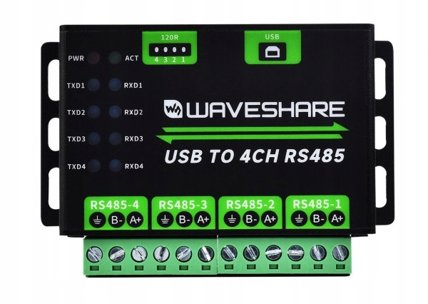 Konwerter WaveShare USB TO 4CH RS485 - Sklep, Opinie, Cena w Allegro
