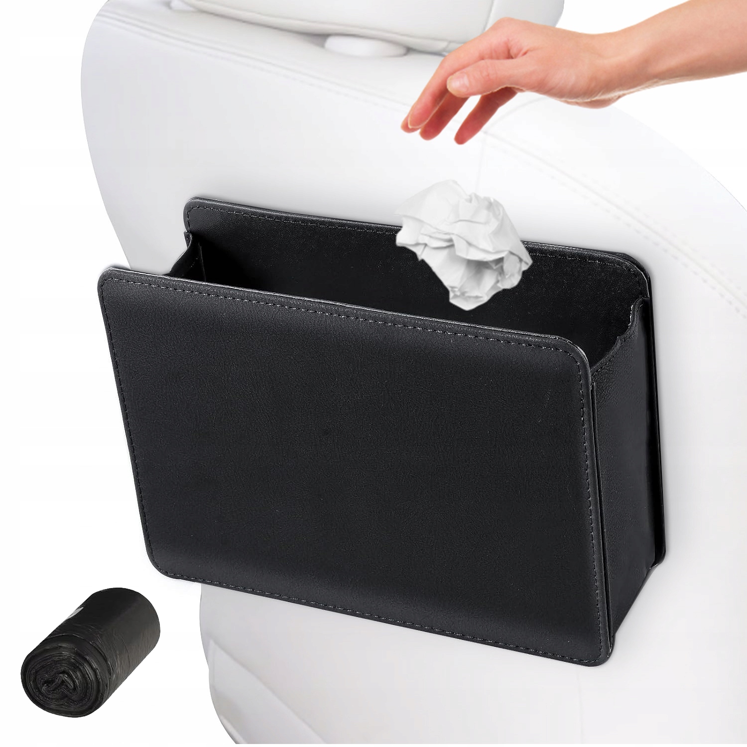 ODPADKOVÝ KOŠ DO AUTA ORGANIZÉR DO AUTA SKLÁDACÍ ODPADKOVÝ KOŠ - Allegro