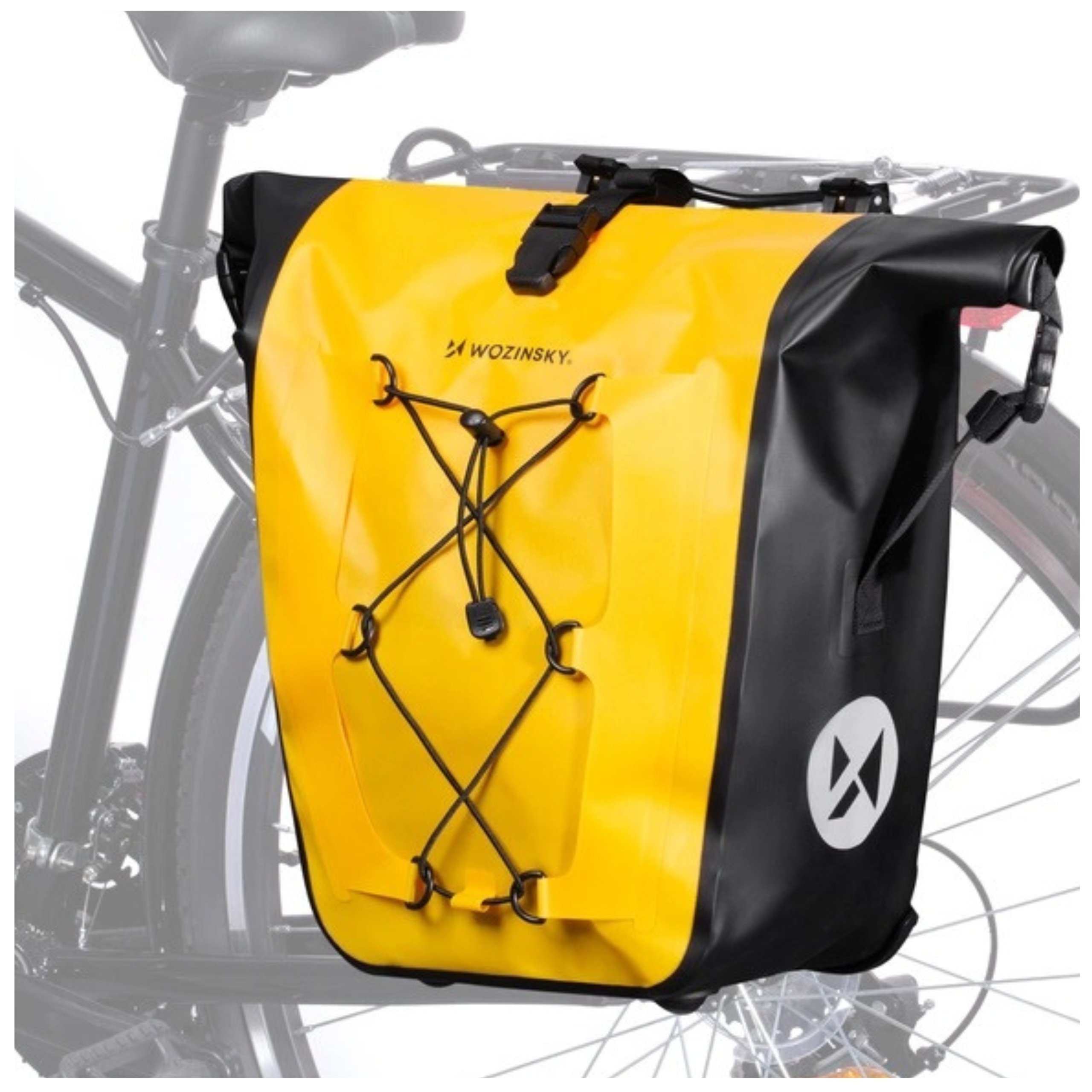 SAKWA ROWEROWA WOZINSKY TORBA ROWEROWA NA BAGAŻNIK WODOODPORNA POJEMNA ...