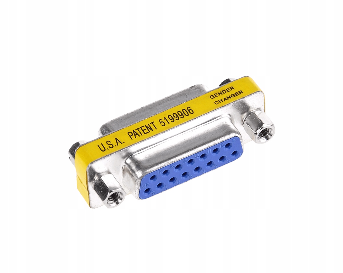 Adapter łącznik DB15 gniazdo złącze DSUB 15pin GENDER CHANGER 5199906 ...