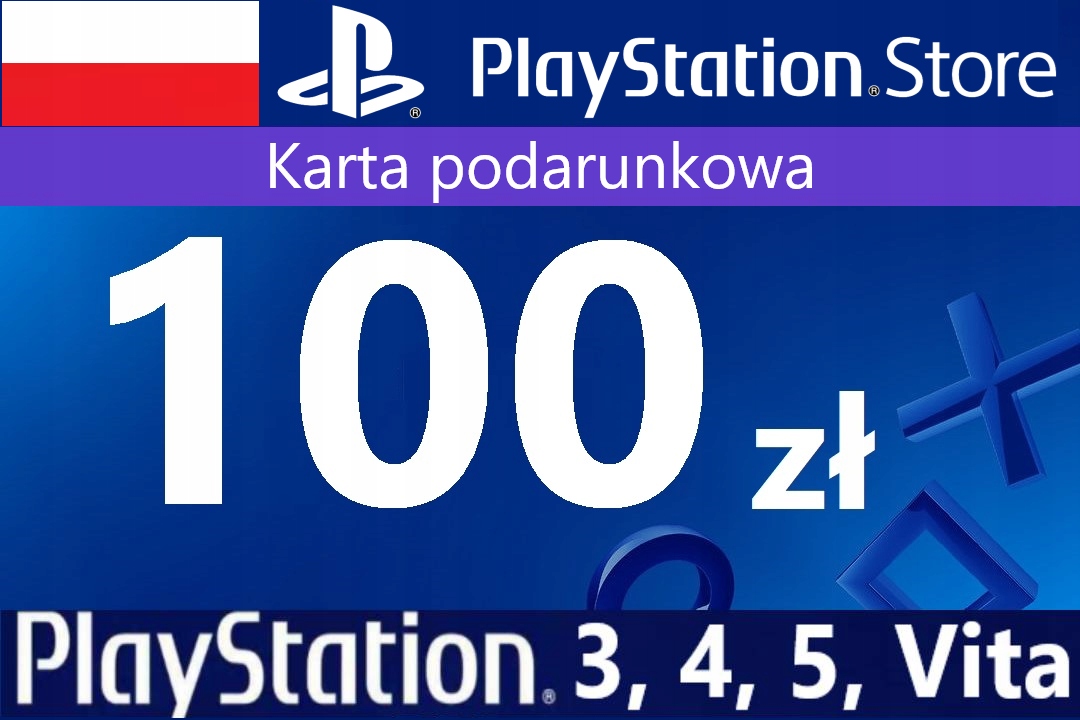 Kod Doładowanie Sony PlayStation Network 100 zł 7746970521 - Sklepy, Opinie, Ceny w Allegro