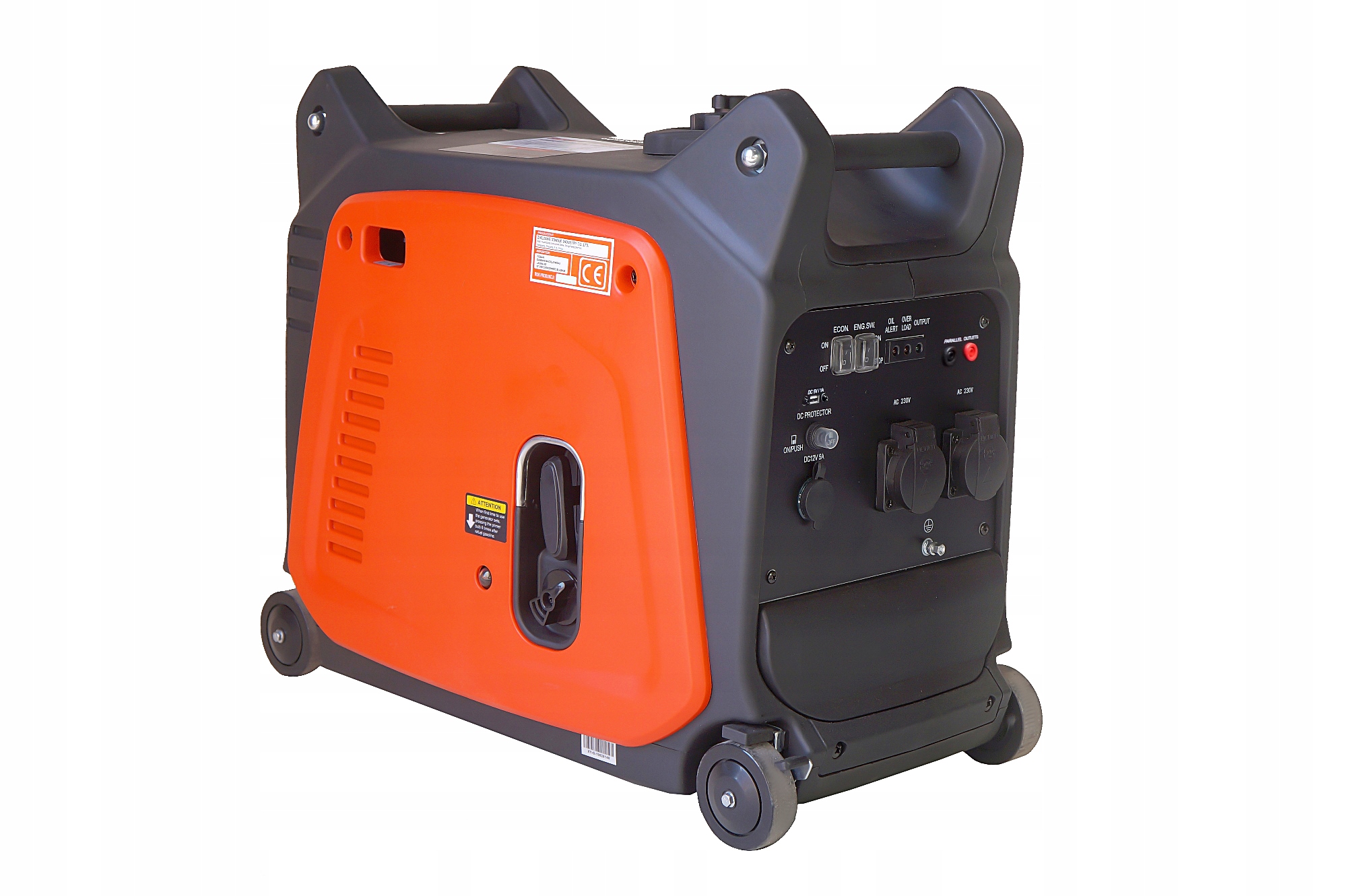 Jednofázový přenosný generátor KrafTWele 5000 W benzín - Allegro