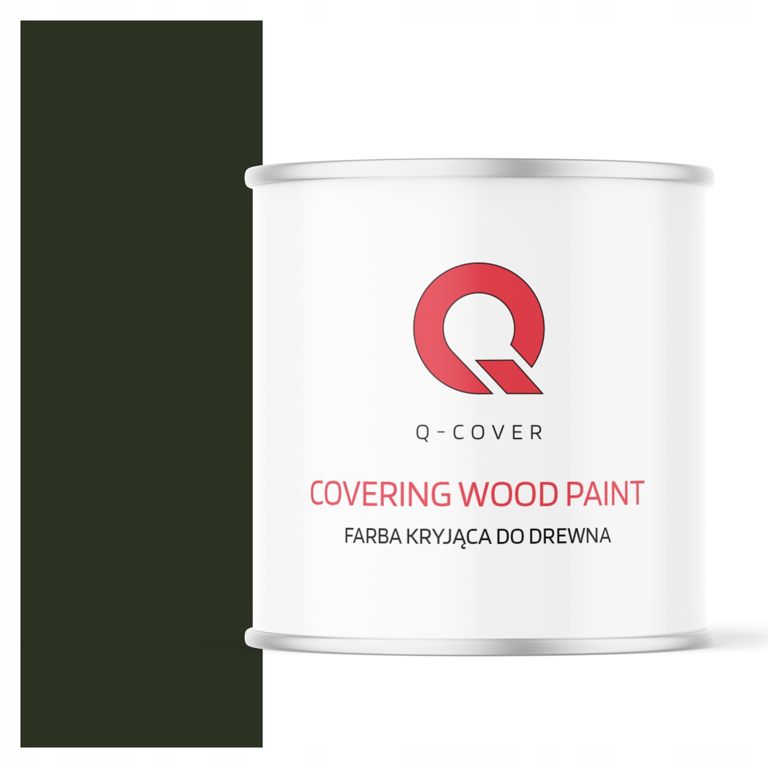 FARBA DO DREWNA KRYJĄCA DRZWI OSB MDF RAL 6007 BUTELKOWA ZIELEŃ PÓŁMAT ...