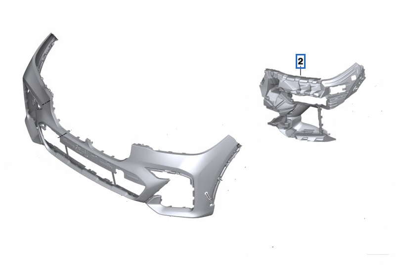 OE BMW X7 G07 MOCOWANIE LAMPY PRZECIWMGŁ. LEWY PRZÓD 49710397 za 495 ...