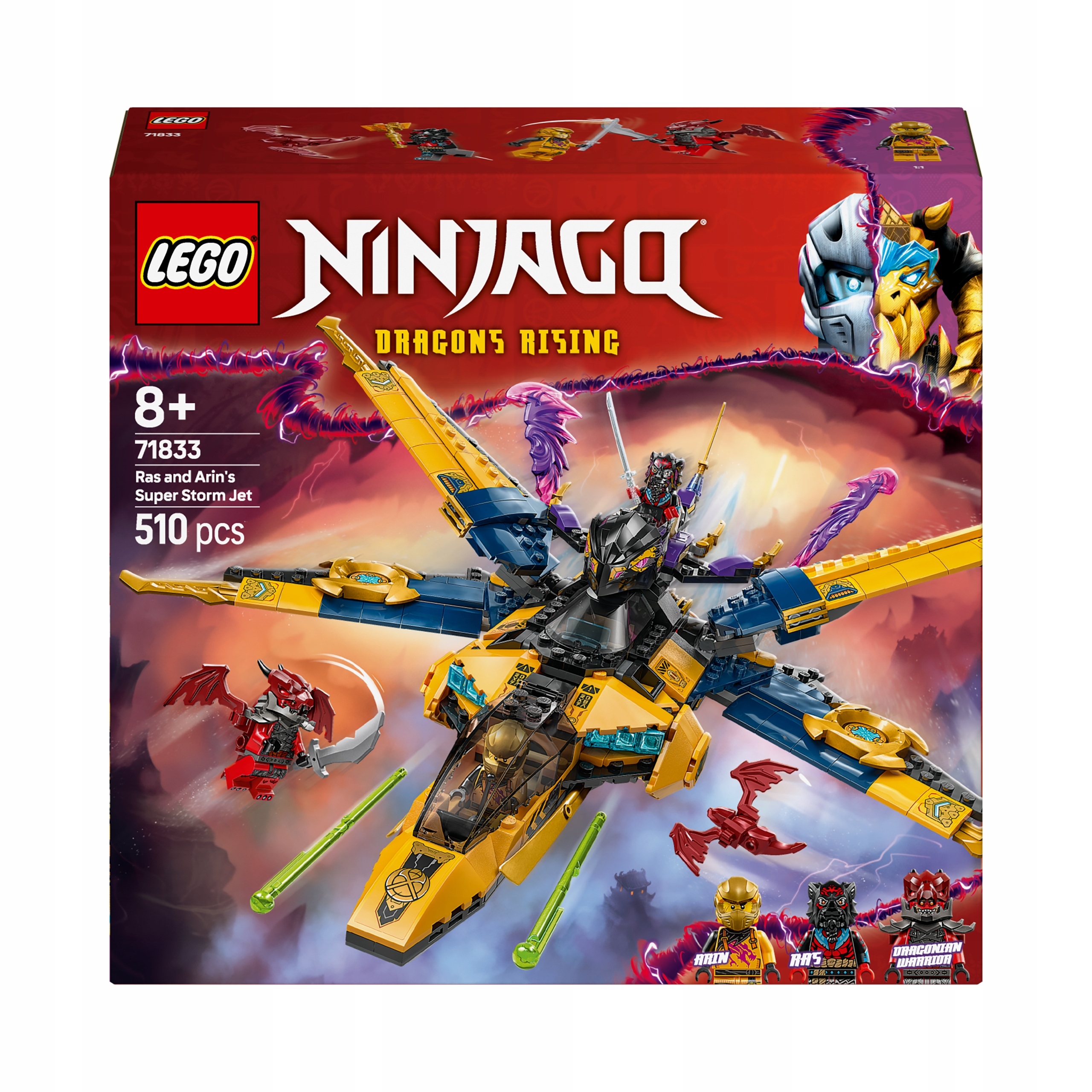 LEGO NINJAGO Ras a bouřkový supertryskáč Arina 71833 za 995.00CZK - Allegro