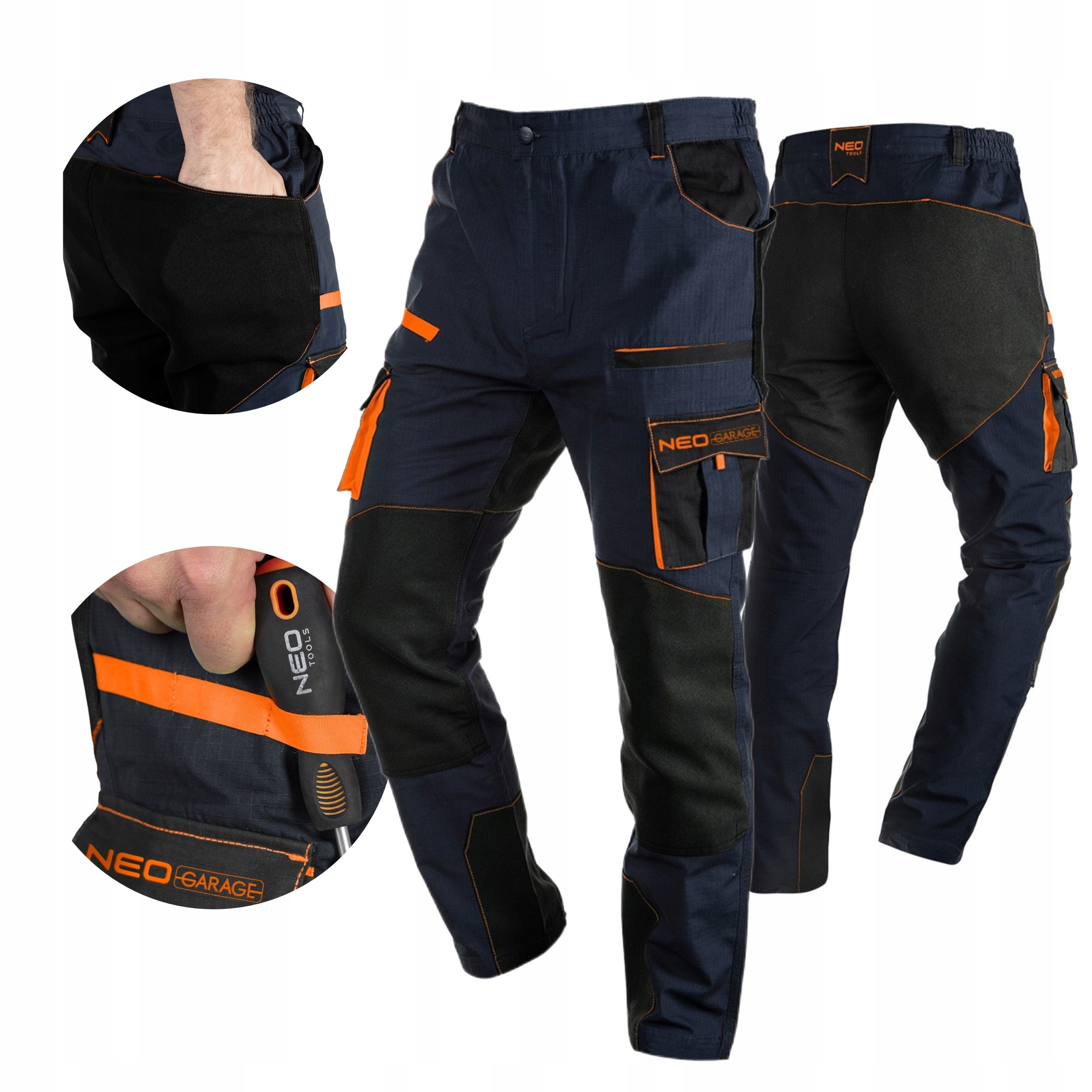 SPODNIE ROBOCZE NEO GARAGE BAWEŁNA RIP STOP R. L (5907558481235) • Cena ...