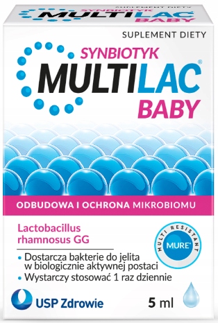 Multilac Baby Krople synbiotyk probiotyk 5 ml (5907377138464) • Cena ...