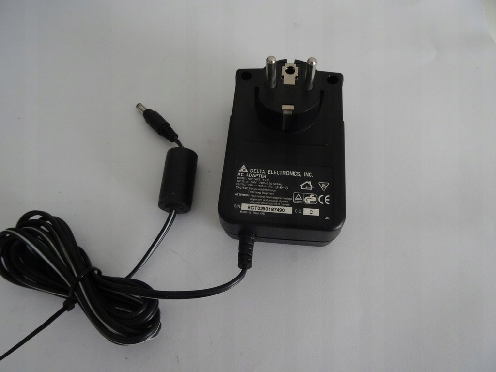 Zasilacz Delta AC ADAPTER ADP-36XB REV C 24V 1,5A - Sklep, Opinie, Cena w Allegro