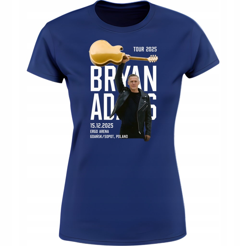Bryan Adams női póló a 2025-es Tour koncertre Gdańsk Ergo Arena za 4495 ...