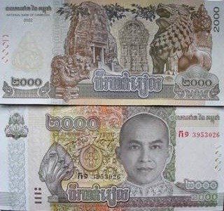 Banknot 2000 riels 2022 ( Kambodża ) • Cena, Opinie • Azja 13294110348 • Allegro