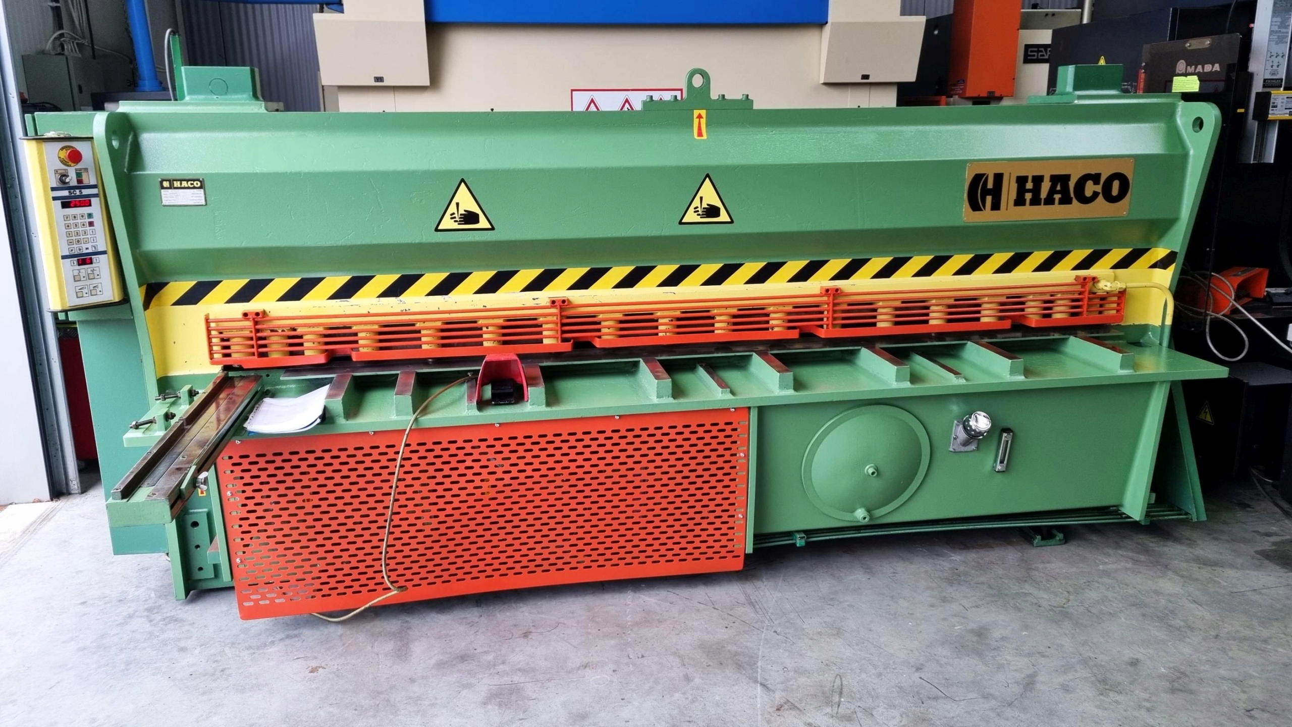 Gilotyna nożyce do blachy CNC HACO 3100 x 6 mm (Gilotyna nożyce do ...