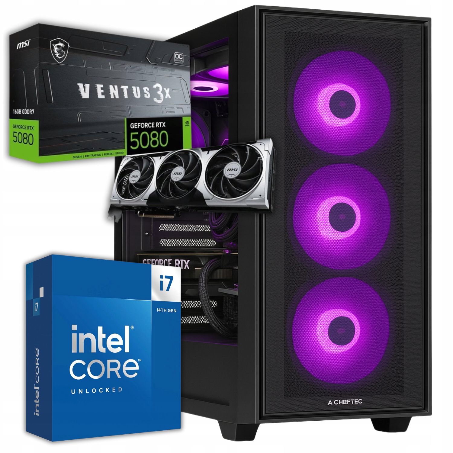 Komputer Gamingowy i7-14700K 5,6GHz | RTX 5080 16GB | 32GB DDR5 1TB SSD ...