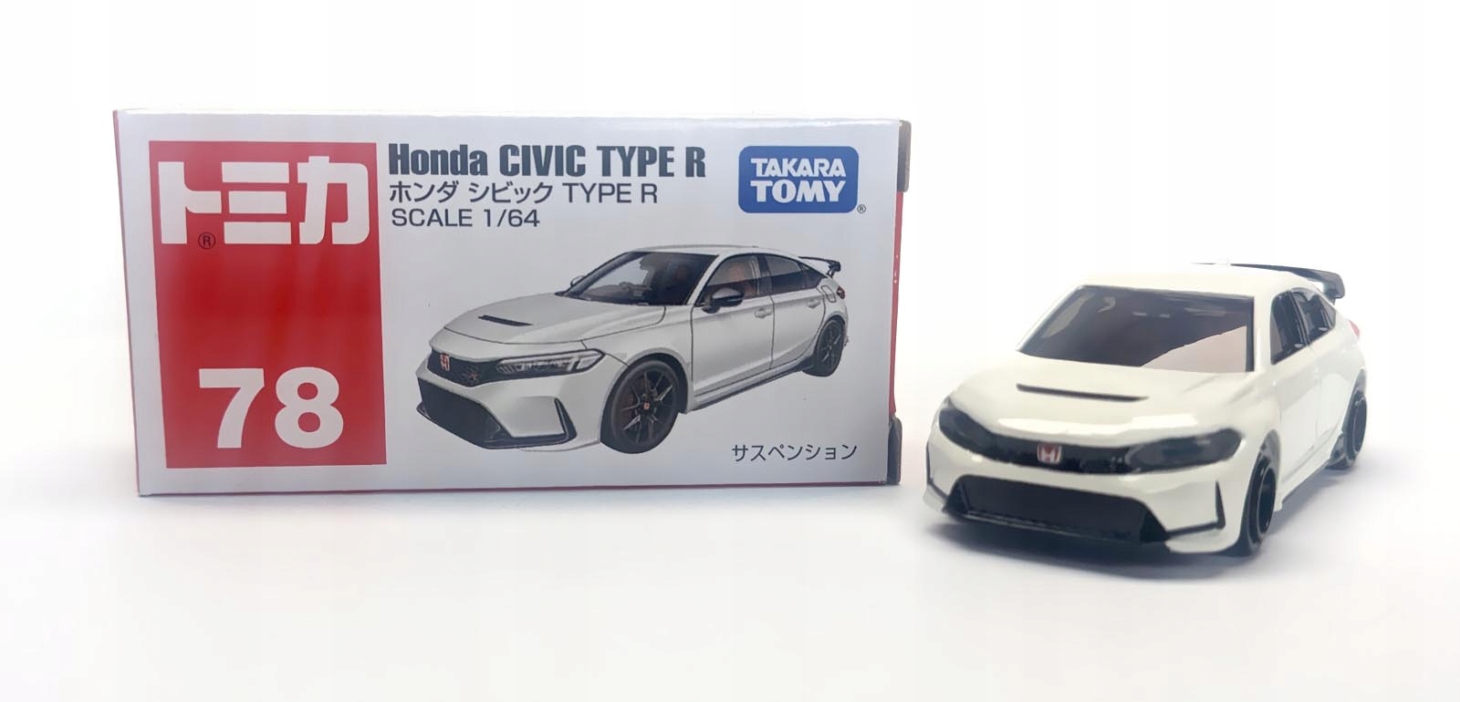 TOMICA HONDA 2022 HONDA CIVIC TYPE R 1/64 #78 METALOWY (4904810188728 ...