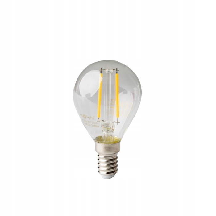 ŻARÓWKA DEKORACYJNA LED FILAMENT KULKA E14 230V 2W CIEPŁA ECOLIGHT ...