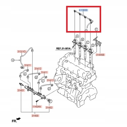 Kia OE 31471-2F600 przewód przelewowy • Cena, Opinie - Allegro