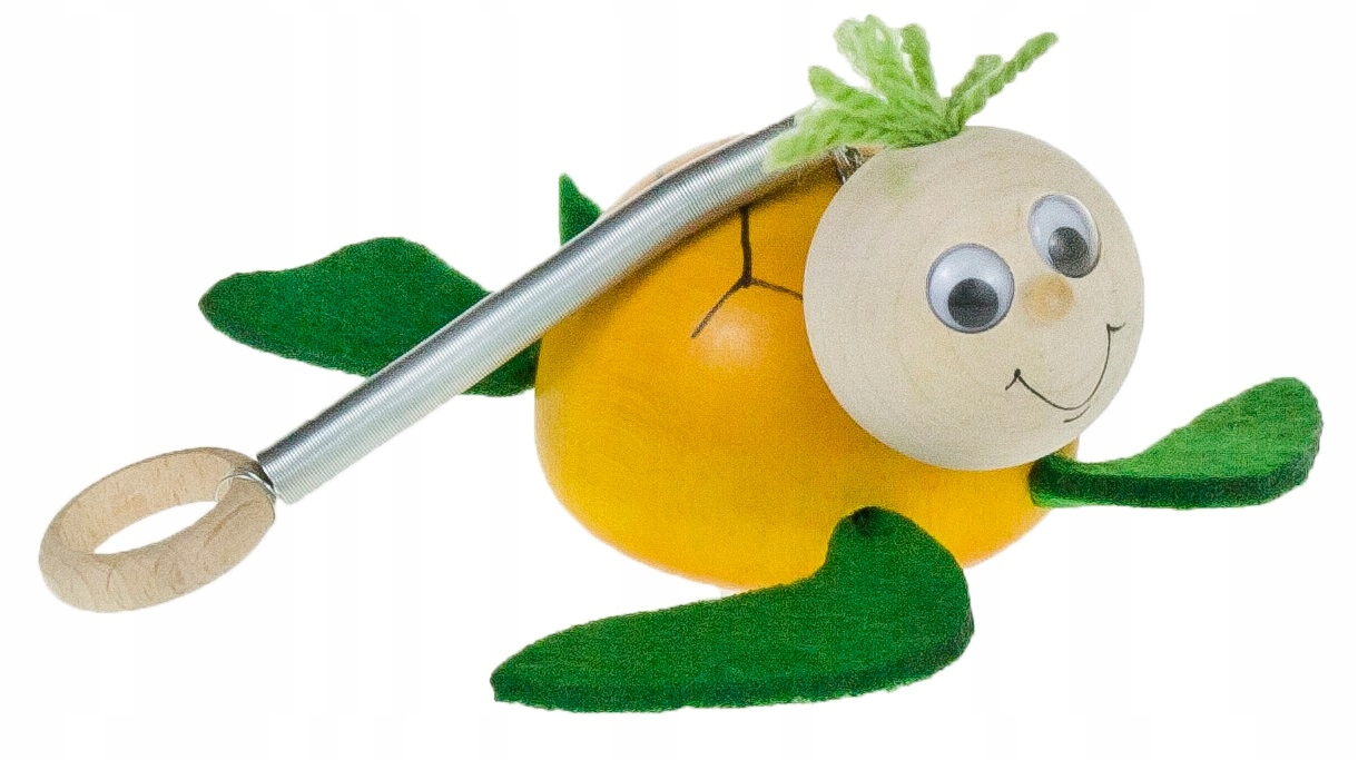 HRAČKA na pružině ŽELVA ŽLUTÁ do auta pro děti za 107 Kč - Allegro