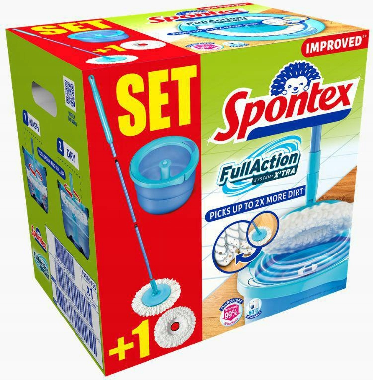 Spontex Zestaw Full Action System+ XTRA + Dodatkow (3384128001215) • Cena, Opinie • Mopy ...