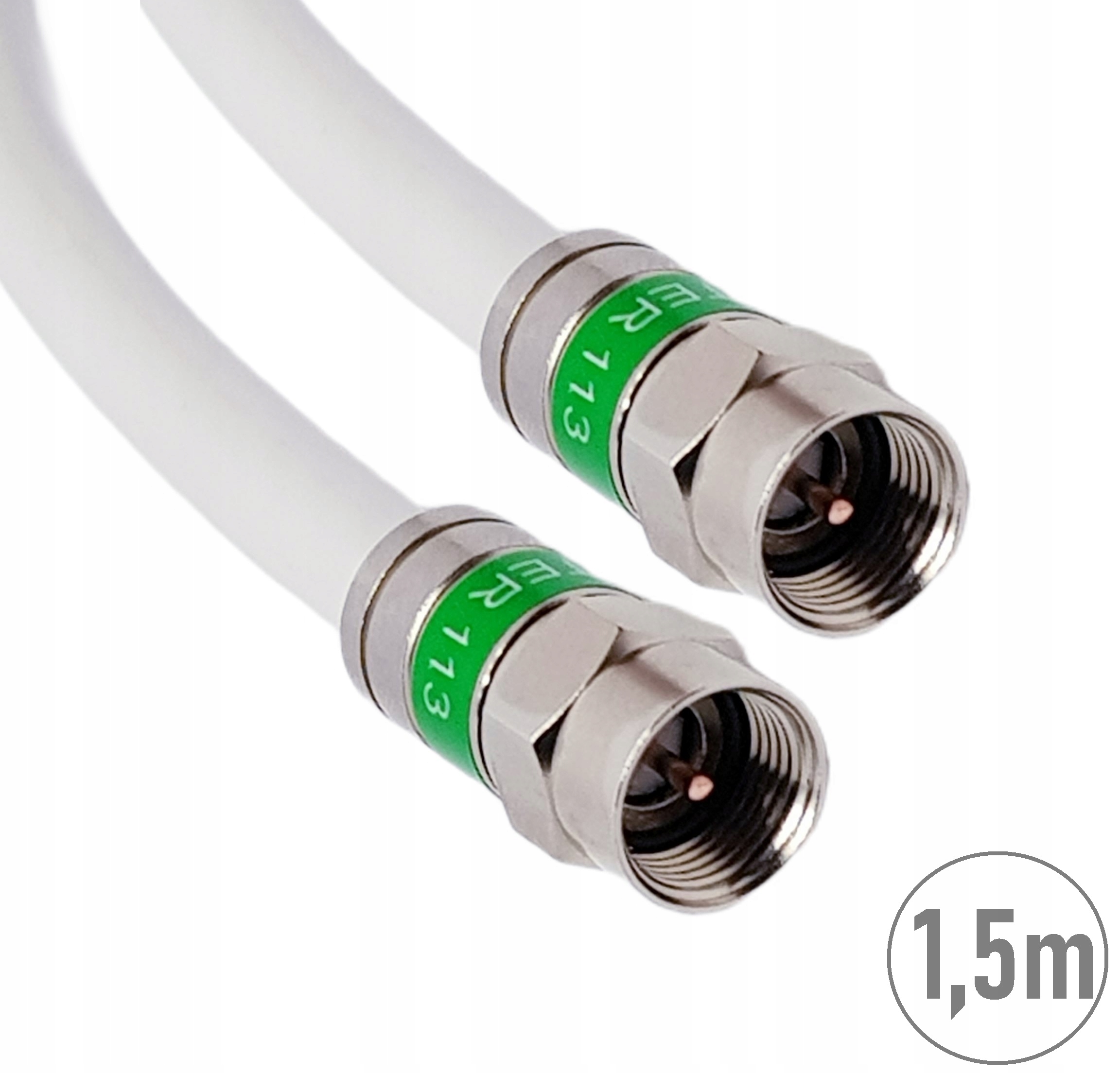 Kabel koncentryczny antenowy 1,5M Wtyk F-Wtyk F 1,16Cu - Sklep, Opinie, Cena w Allegro