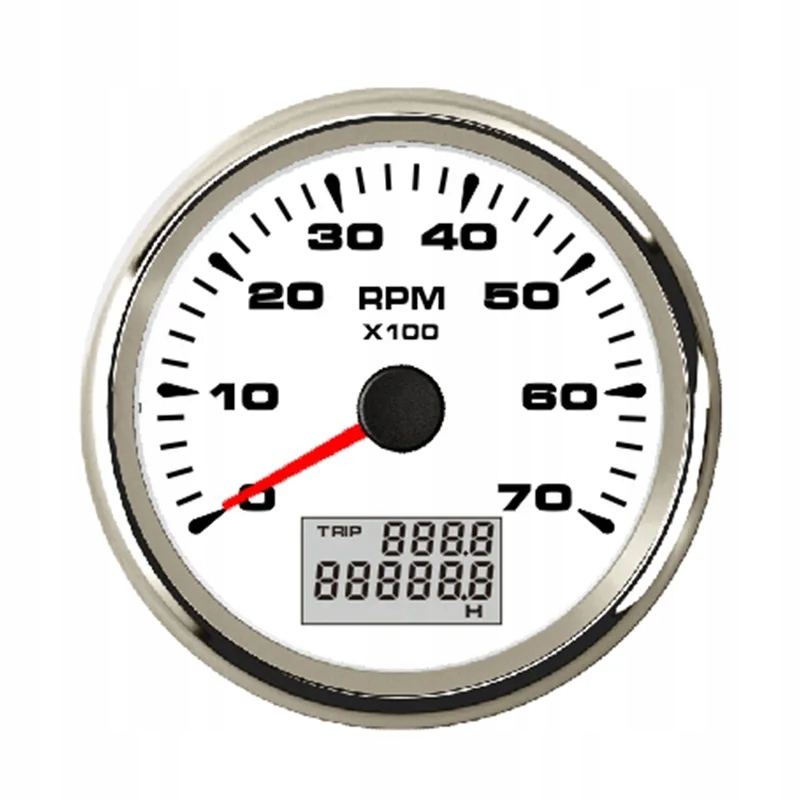 Y82695 3000-8000 RPM Tachometer Universal Gauges Lcd Rev Counters With ...
