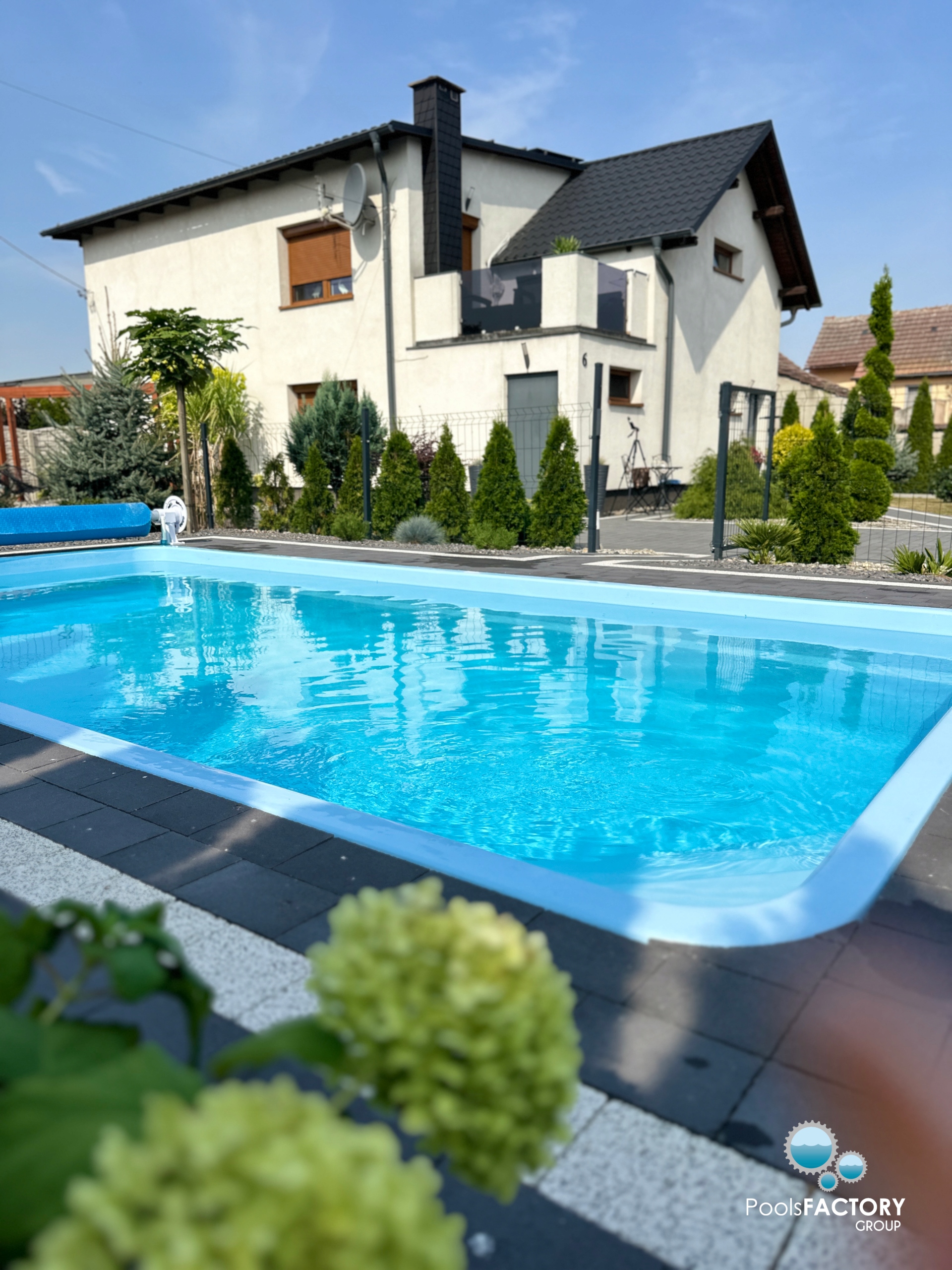 WYPRZEDAŻ Basen ogrodowy poliestrowy 6.0x3.2x1.55 gotowy ZESTAW baseny ...