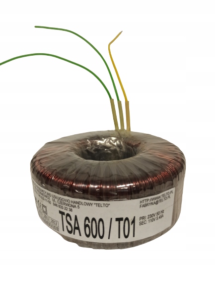 Transformator toroidalny 600VA 230V/110V TSA 600/T01 • Cena, Opinie ...