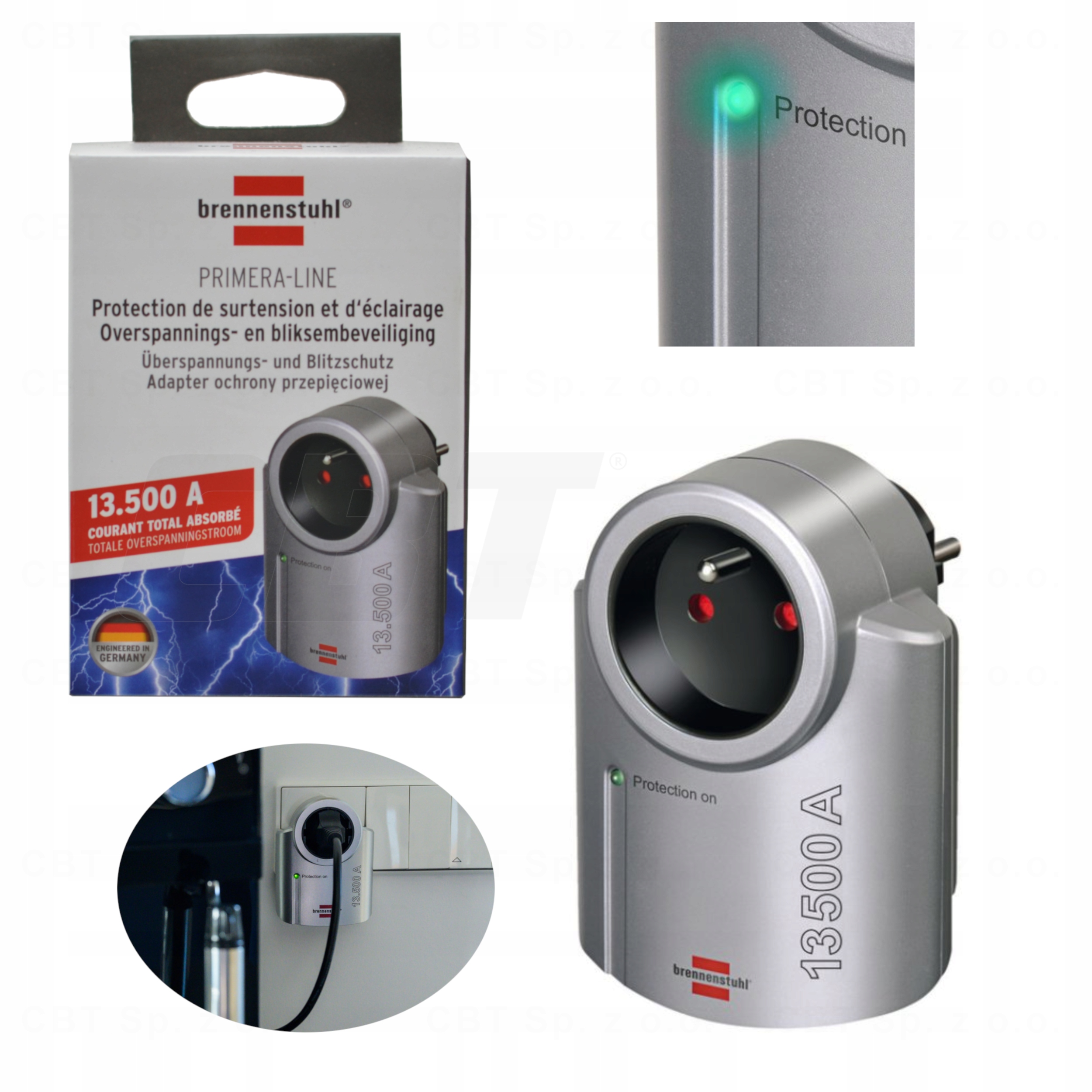 PRIMERA-LINE ADAPTER PRZEPIĘCIOWY 13.5A GNIAZDO PRZECIWPRZEPIĘCIOWE ...