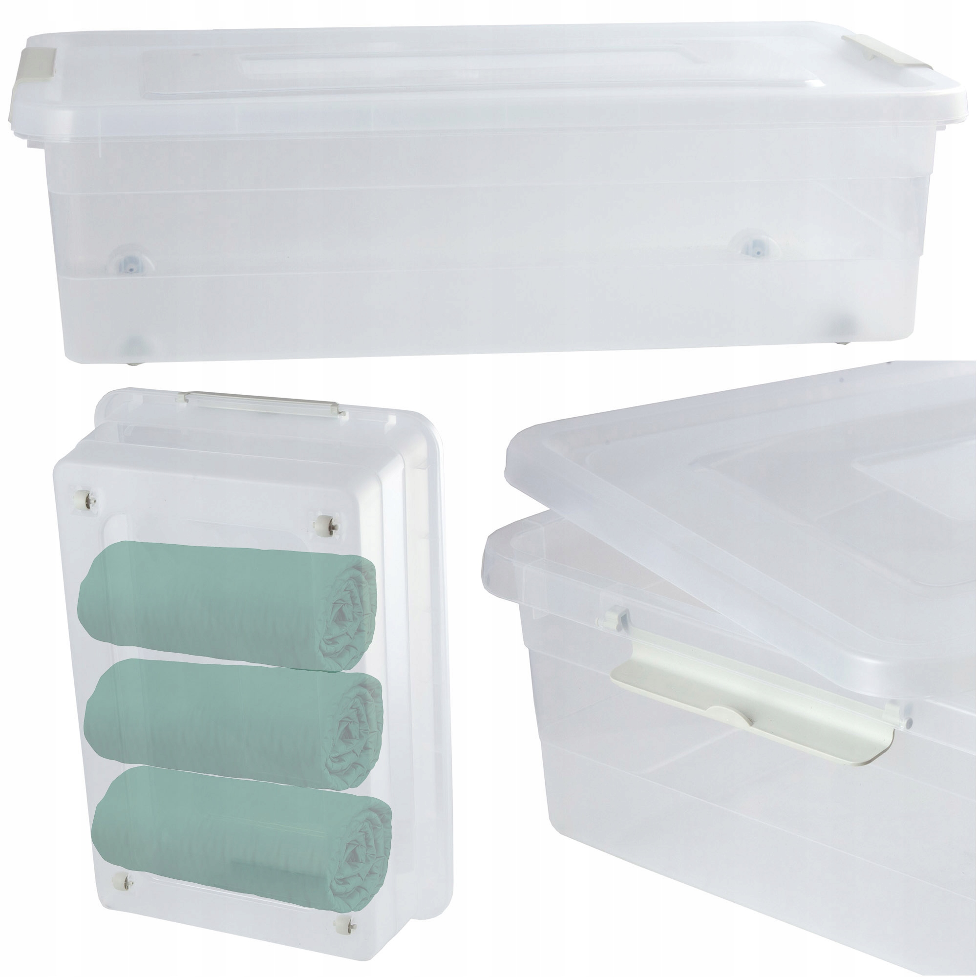 Plastový kontajner Plastový box s vekom na kolieskach Krabica Box na P ...