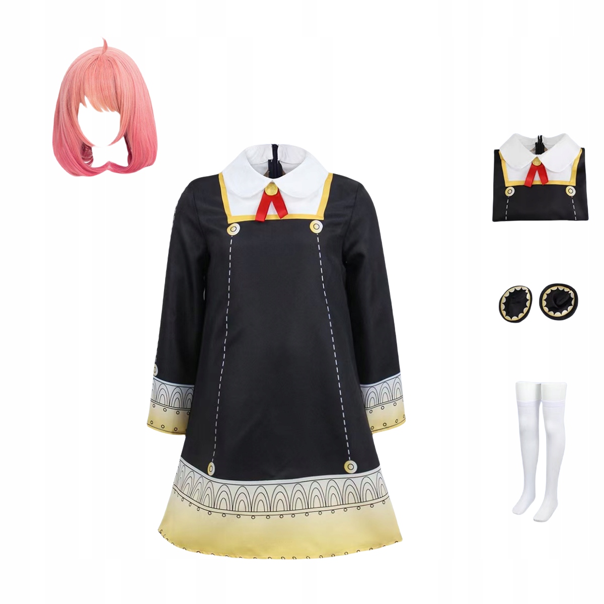 FAMILY Anya Forger Cosplay Kostým Paruka llp za 28.43EUR - Allegro