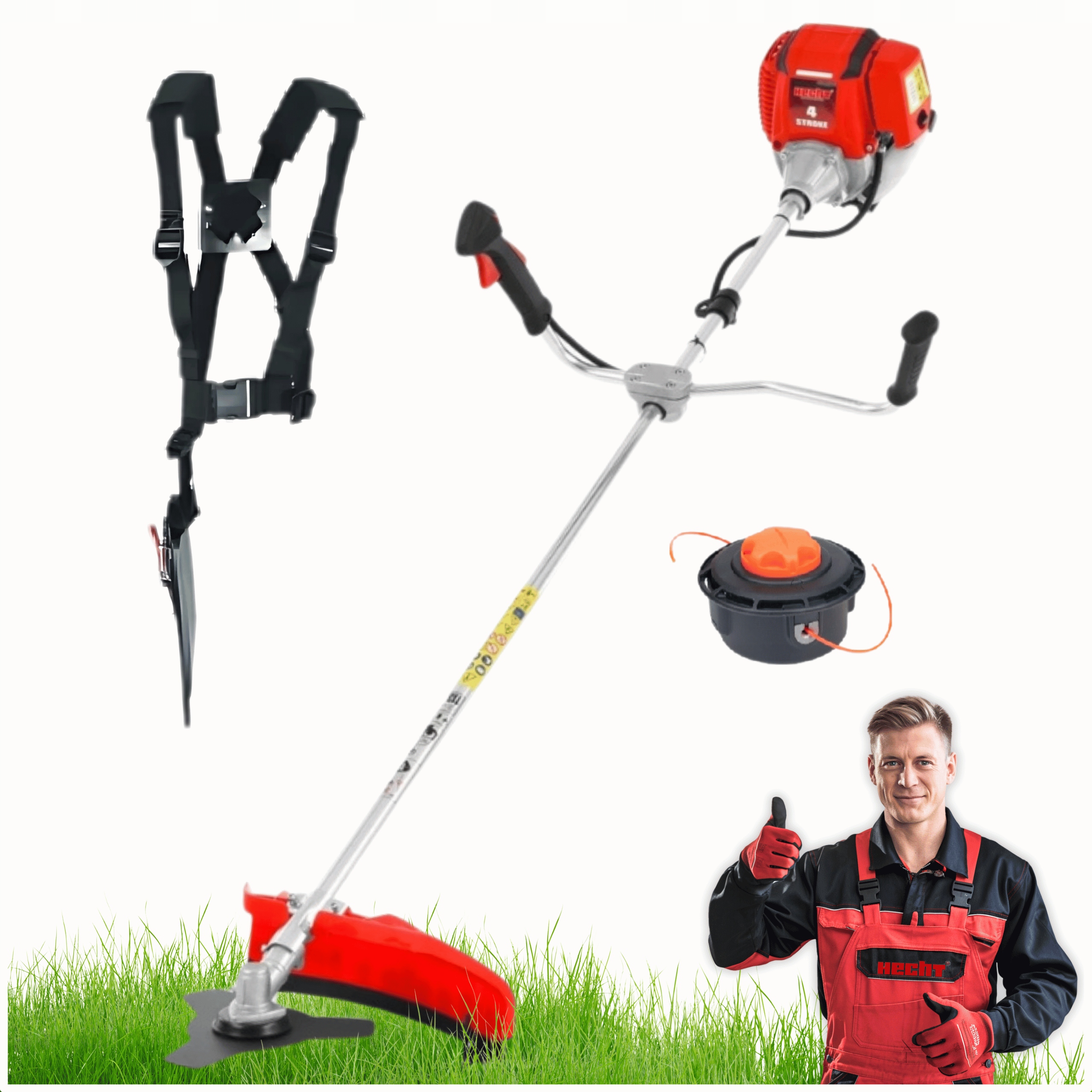 KOSA PODKASZARKA SPALINOWA DO TRAWY 4 SUWOWA HECHT 143R MOC 1,6KM ...