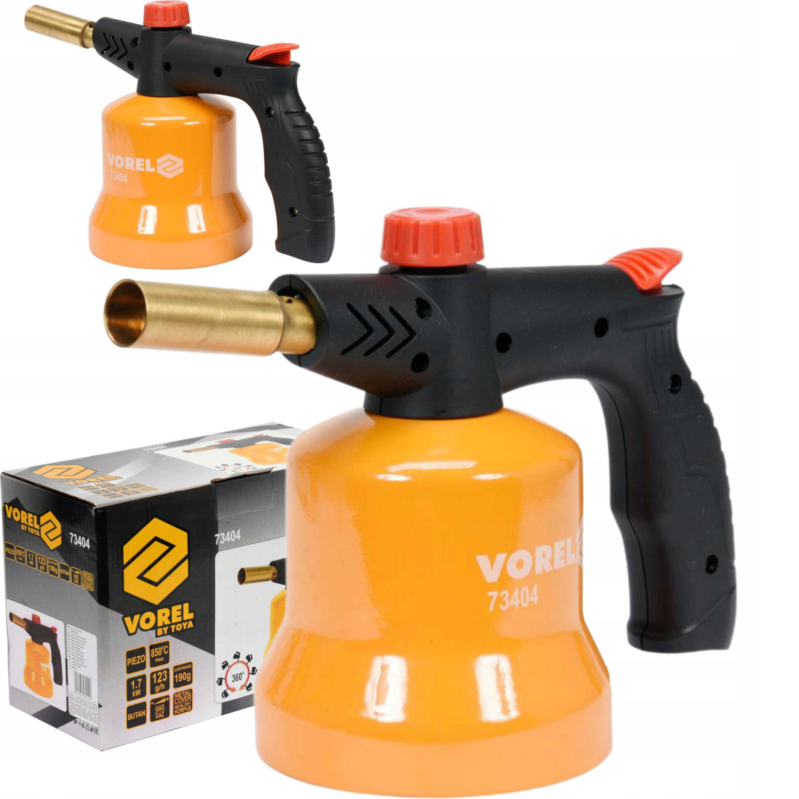VOREL PLYNOVÁ LUTOVNÍ LAMPA 360 S PIEZO 1.7 kW za 507 Kč - Allegro
