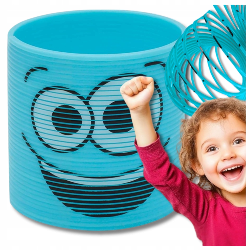 SPRĘŻYNA DLA DZIECI MAGICZNA SPRĘŻYNKA MAGIC SPRINGS EMOJI NIEBIESKA ...