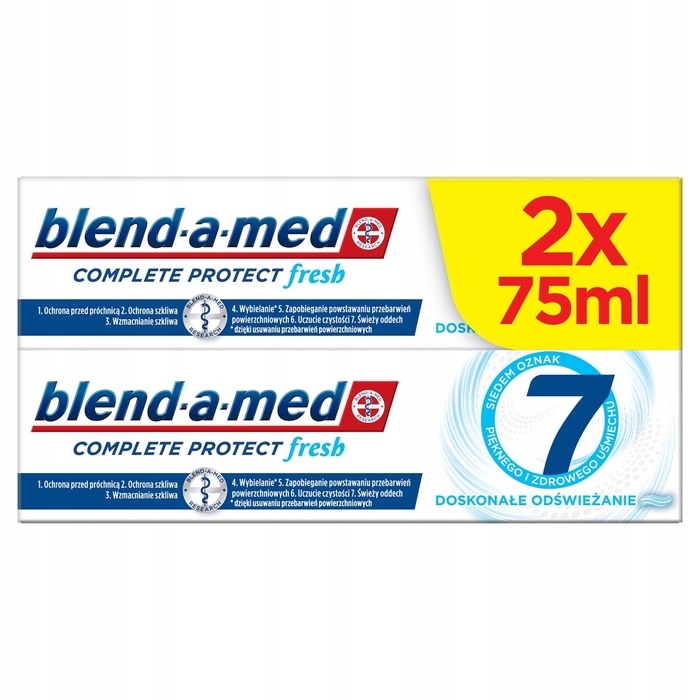 BLEND-A-MED Complete Protect 7 Extra Fresh pasta do zębów 2x75 ml ...