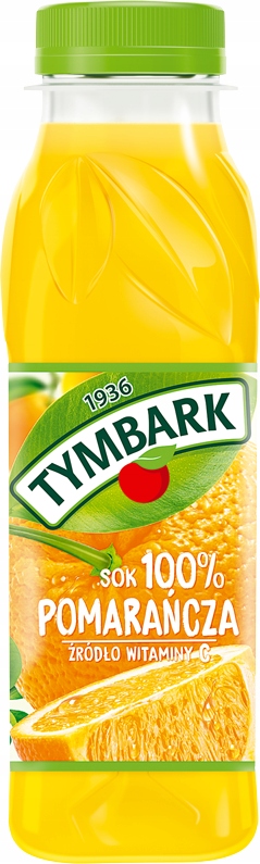 Sok 100% pomarańczowy Tymbark w butelce witamina C 300ml (5900334001733) • Cena, Opinie • Soki i ...