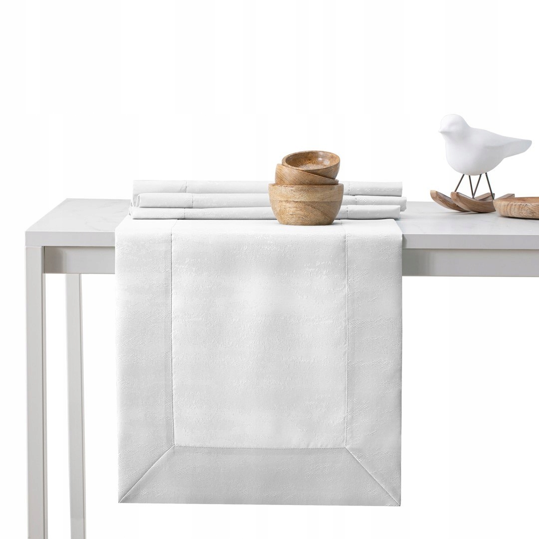 Obrus Vesta Biały Tłoczony Nowoczesny 40x200 Ameli (4251758692061 ...