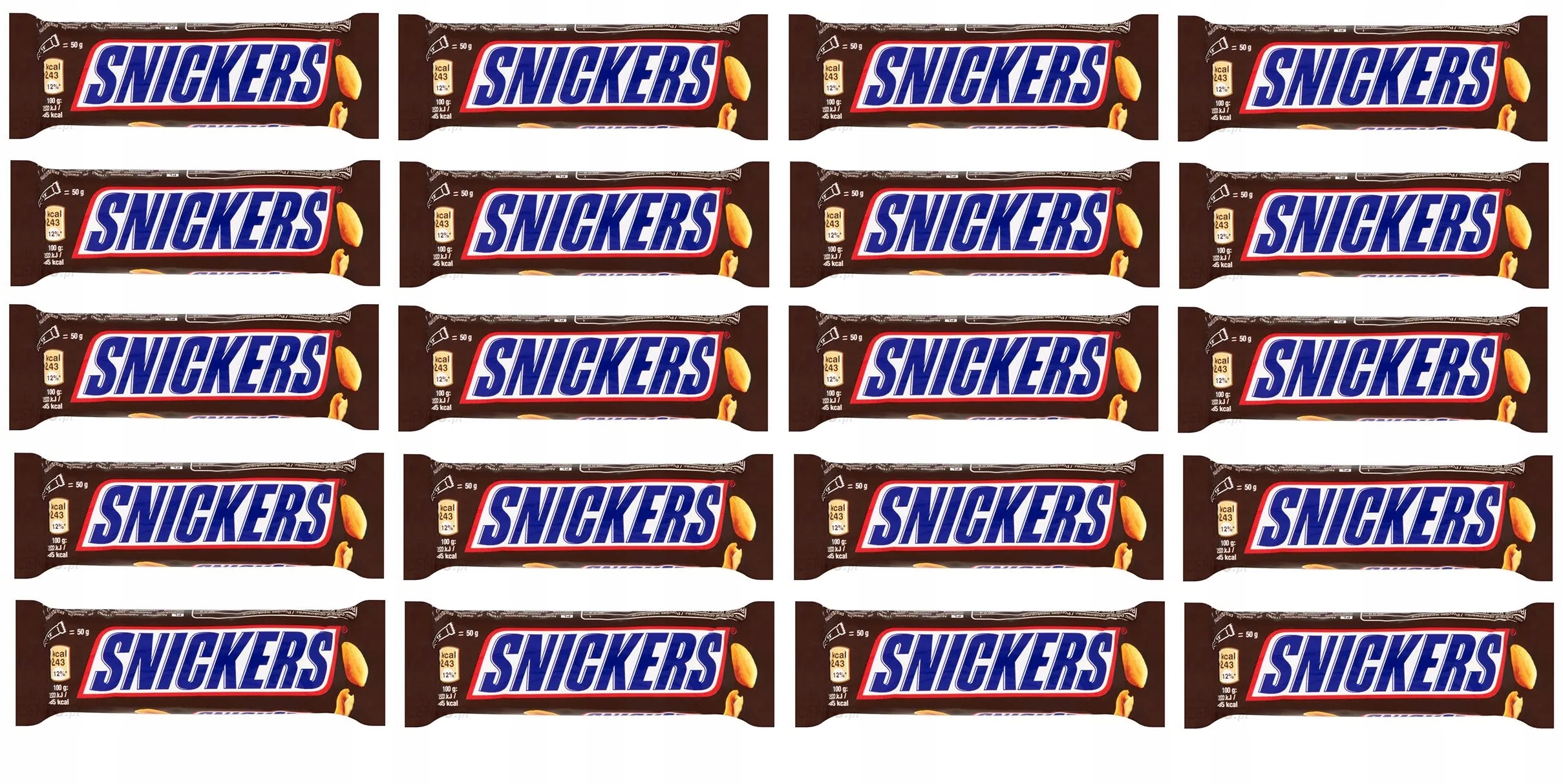 Baton SNICKERS karmel czekolada 50 g x 20 sztuk 9105369651 - Allegro.pl