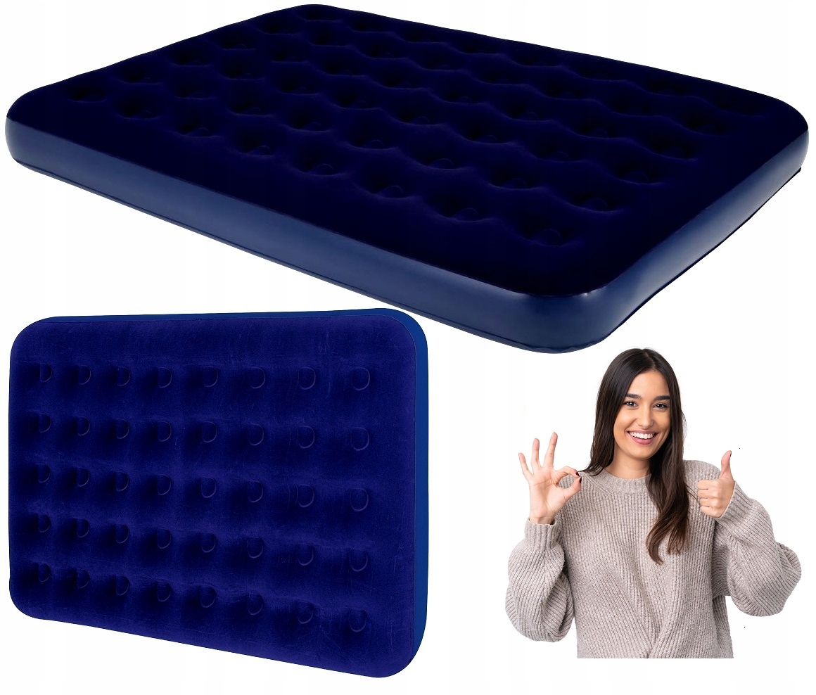 MATERAC pompowany 2 osobowy do spania pod NAMIOT - 5906067667277 ...